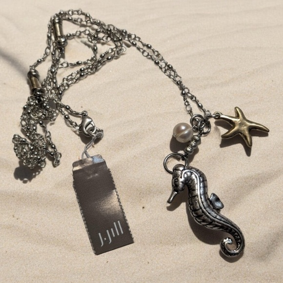 J. Jill | Jewelry | Jjill Silver Seahorse Necklace | Poshmark